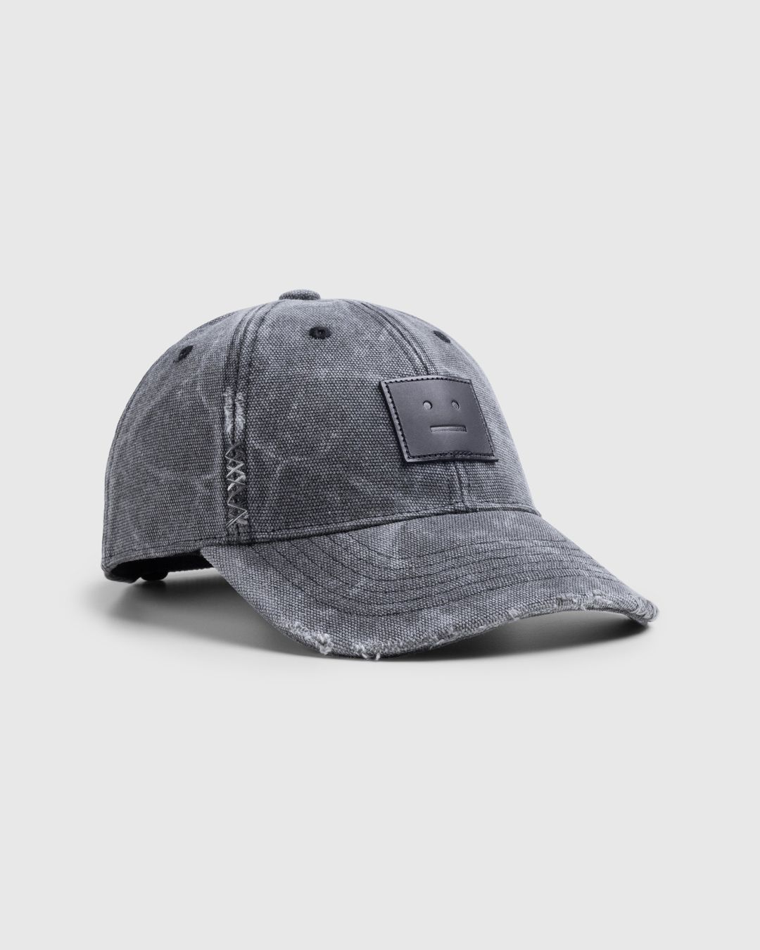 Acne Studios – Leather Face Patch Cap Carbon Grey | Highsnobiety Shop